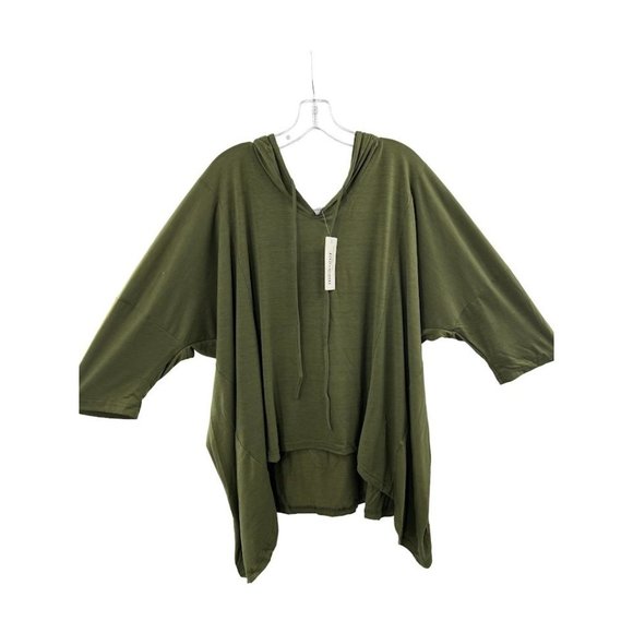 Meaneor | Jackets & Coats | Nwt Meaneor Womens Army Green Batwing Short ...